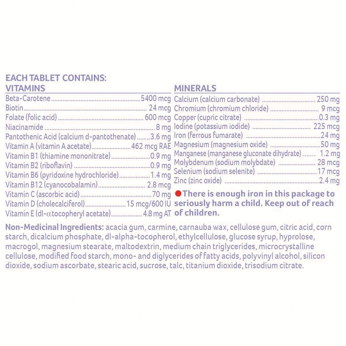 Nestle Materna whole food multivitamin