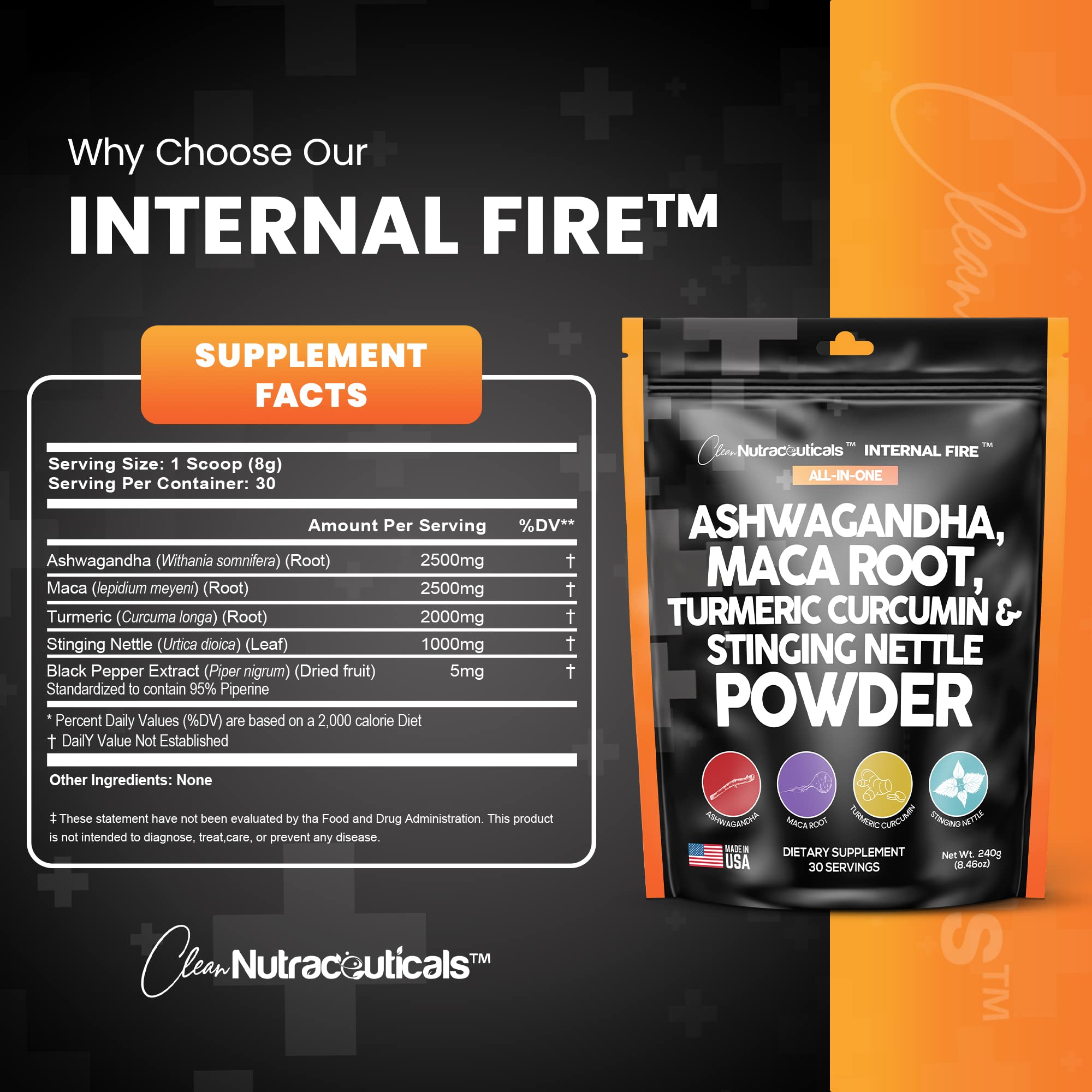 Nettle and maca for stress relief