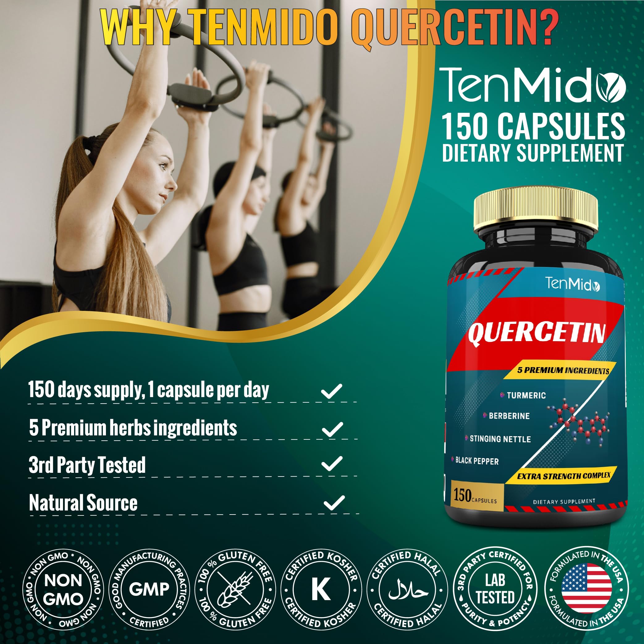 Nettle capsules for energy boost