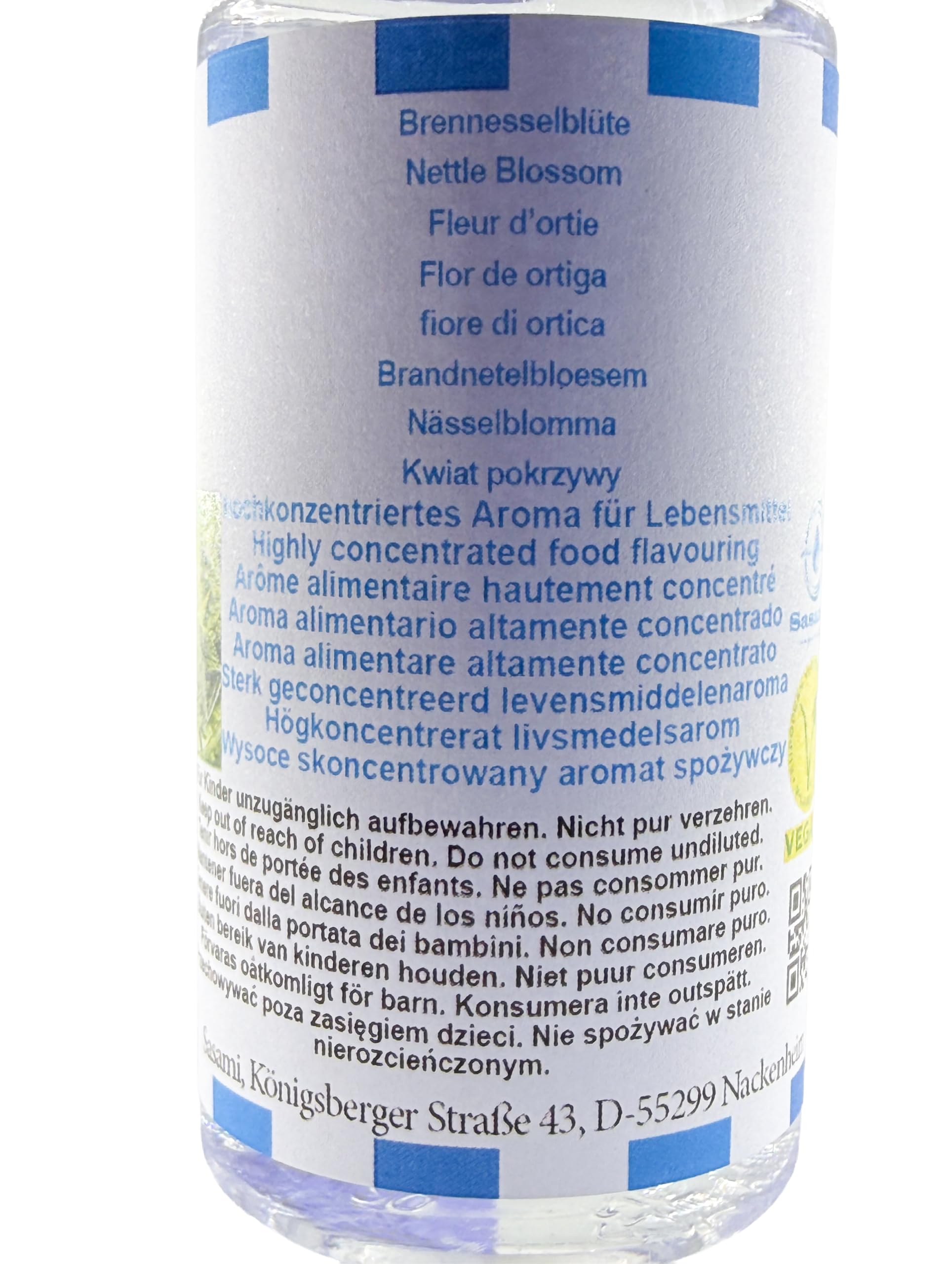 Nettle flavor concentrate for desserts