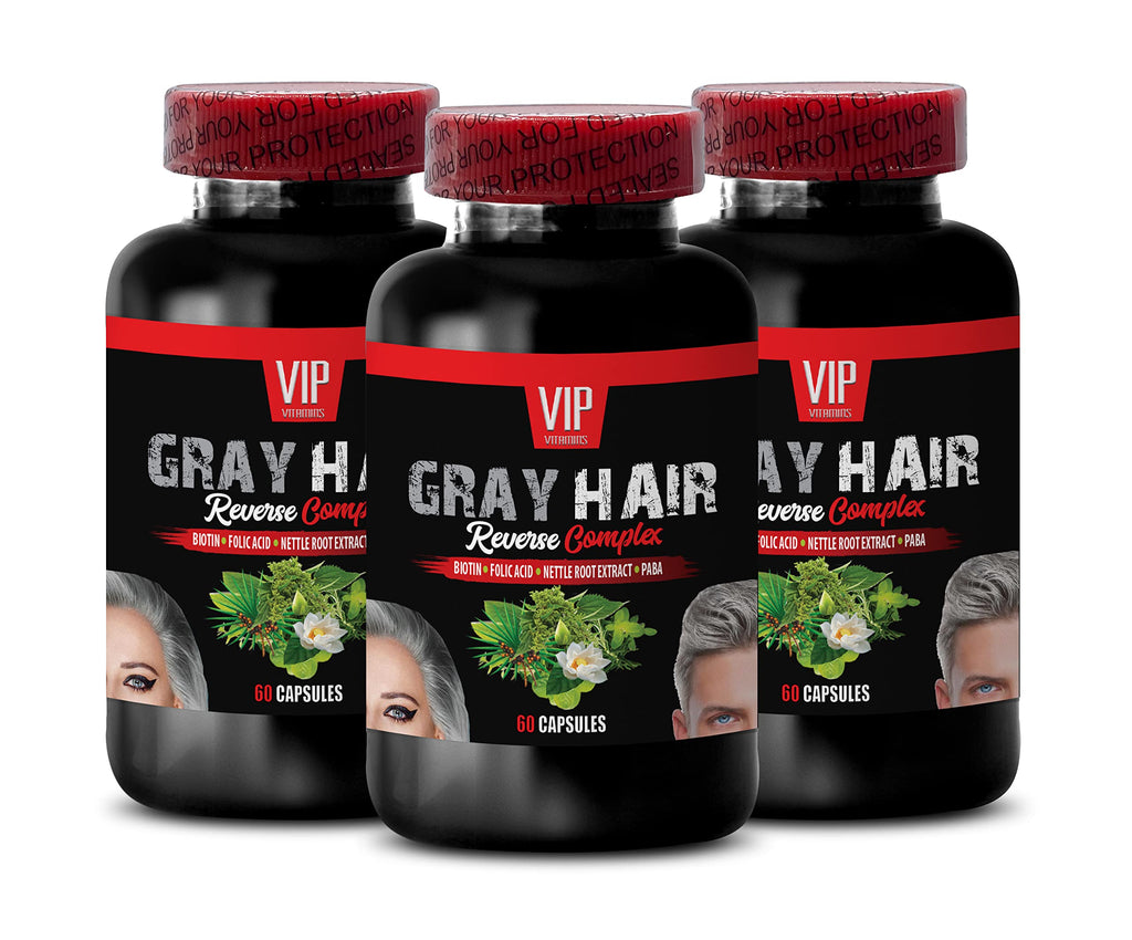 Nettle hair supplement for grey hair