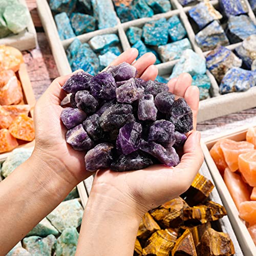 Nettle infused amethyst stones