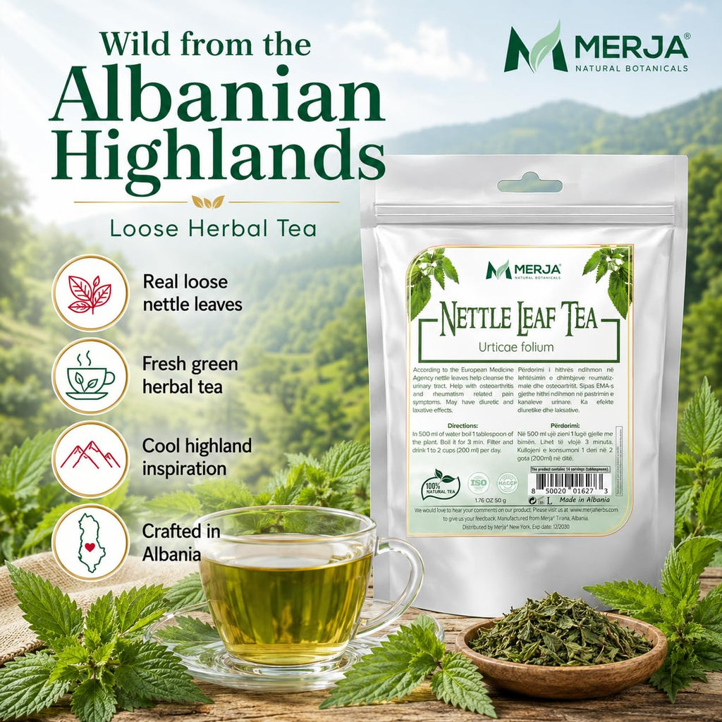 Nettle leaf tea for natural detox