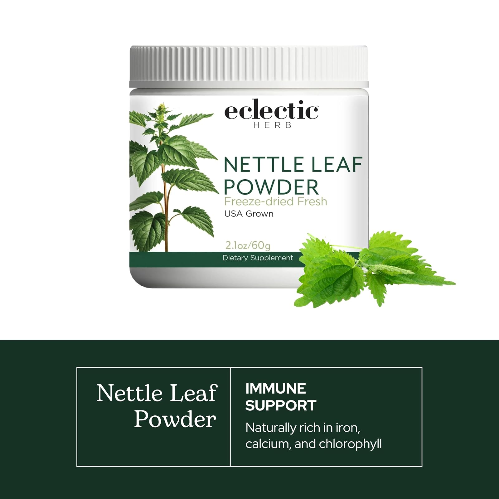 Nettle powder for natural health remedies