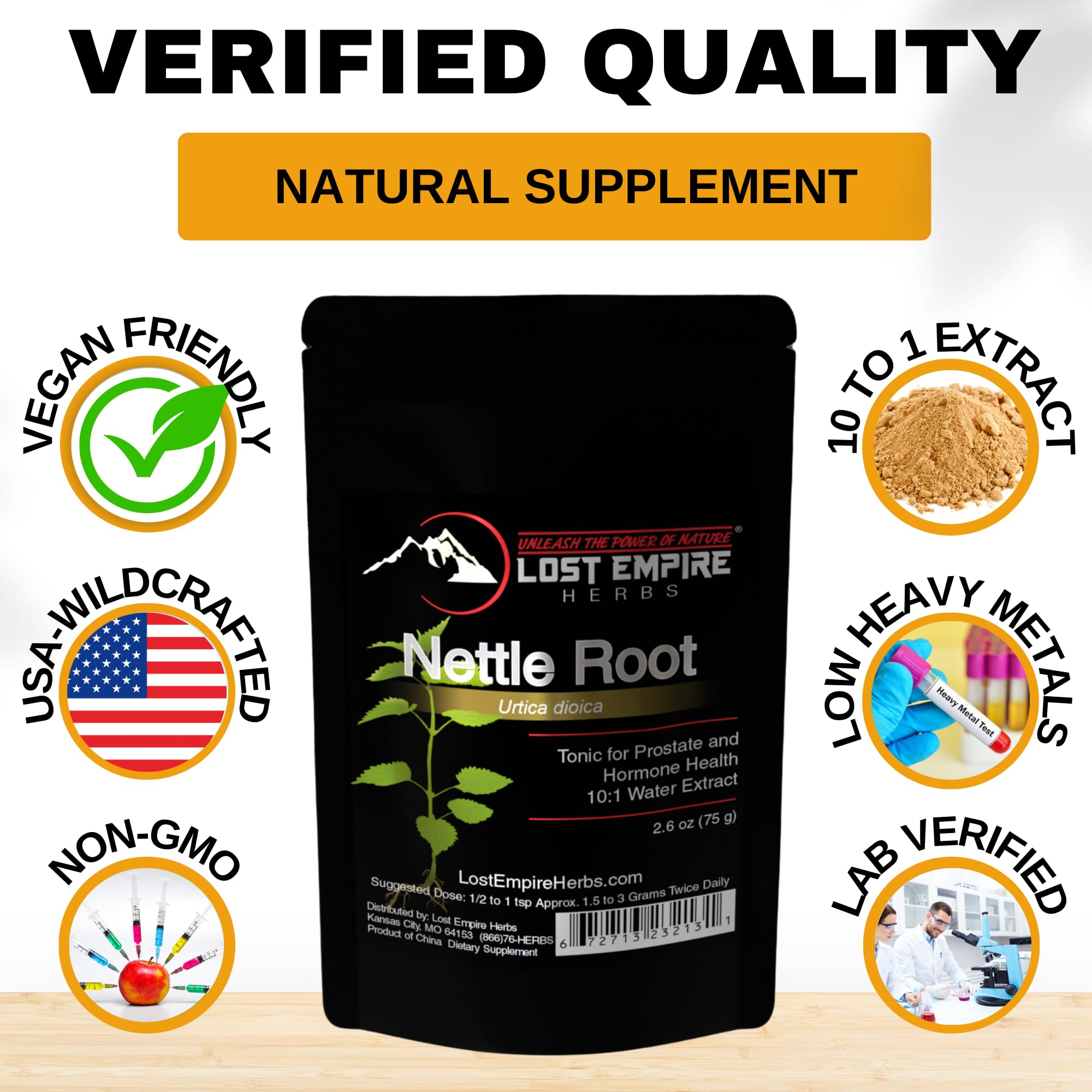 nettle root extract for vitality