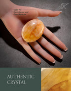 Nettle worry stone with information card