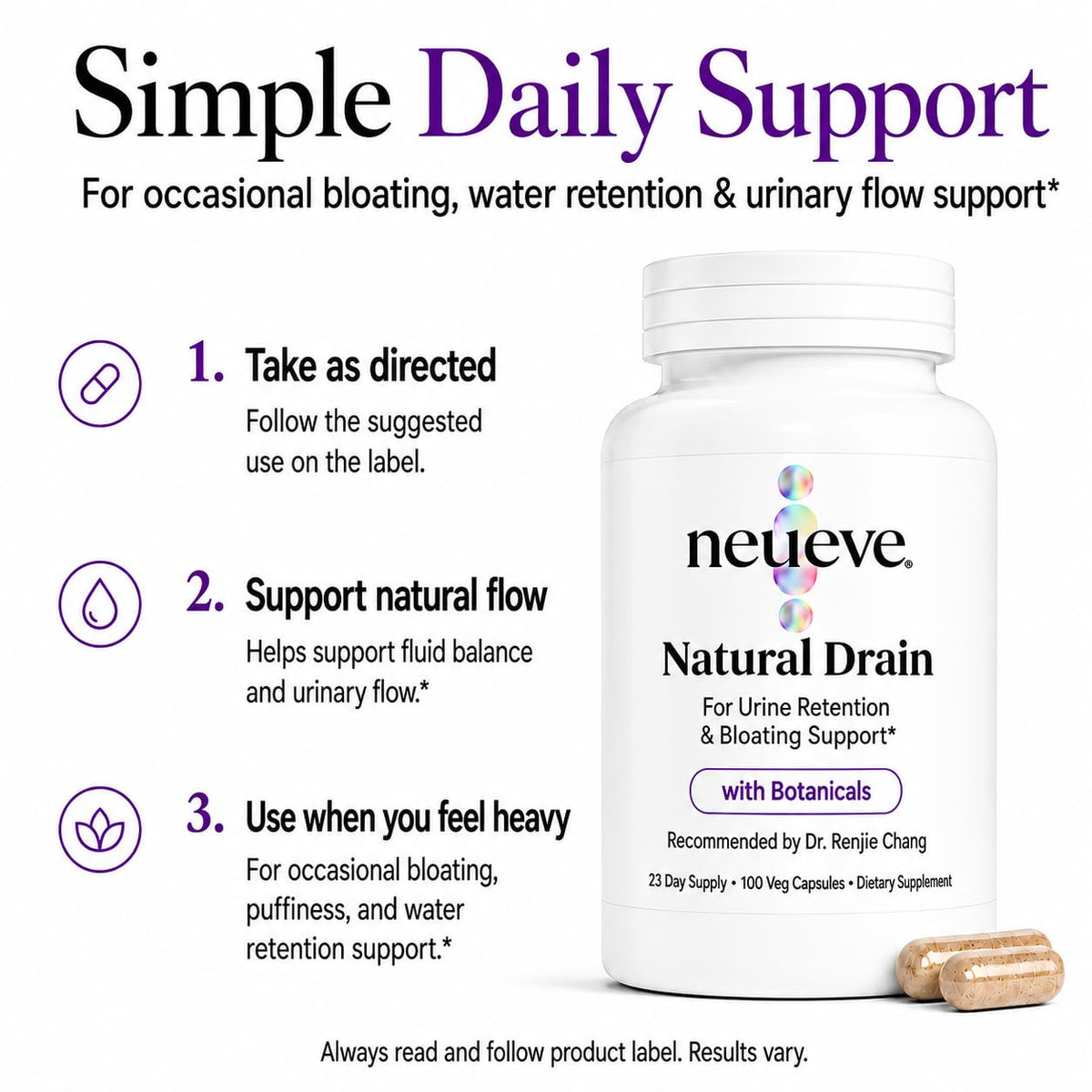 NeuEve Natural Drain for daily health