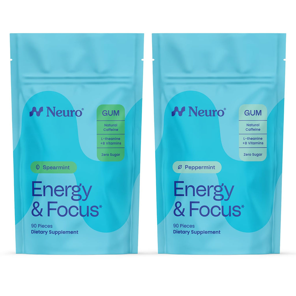 Neuro energy chewing gum for focus