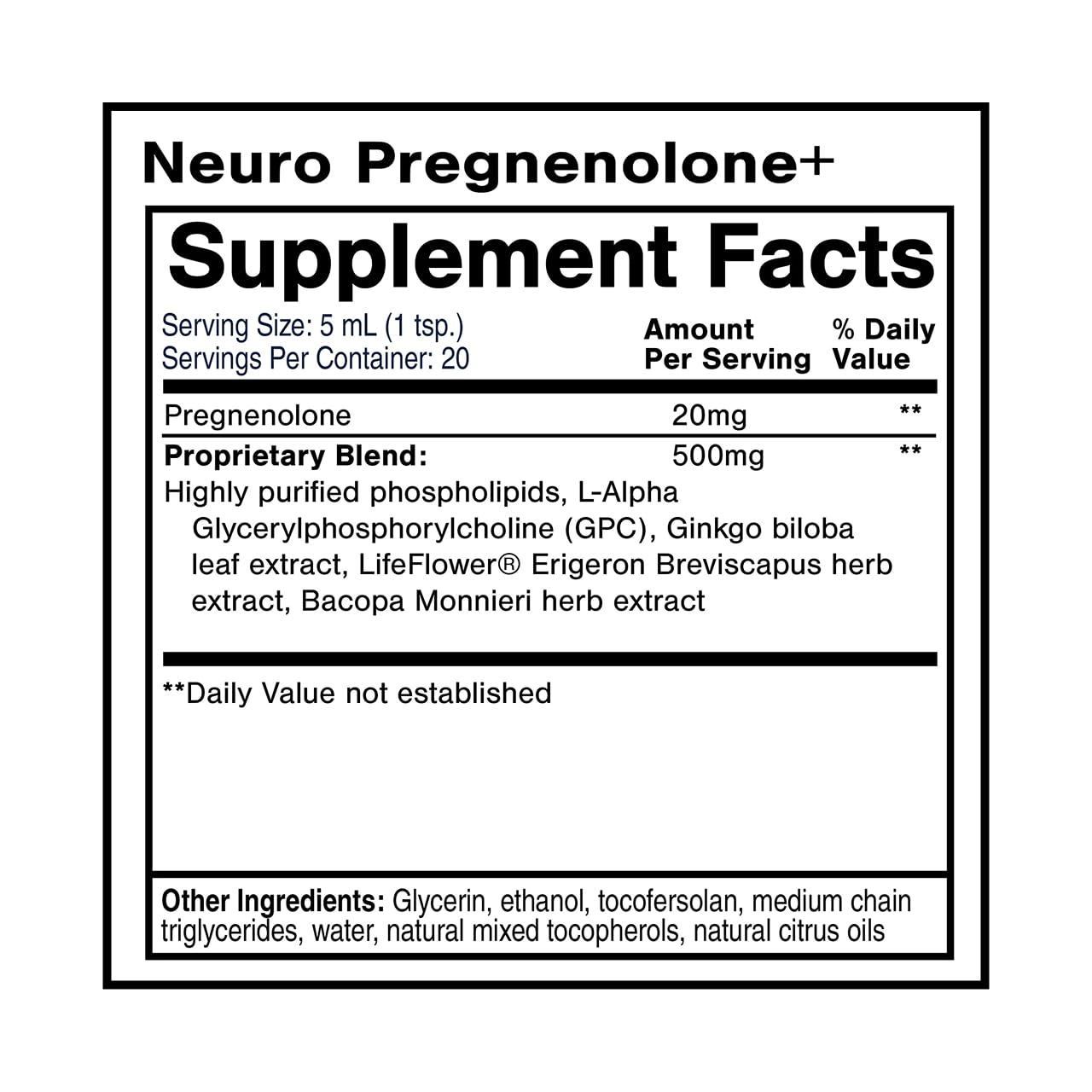 Neuro Pregnenolone+ for cognitive support