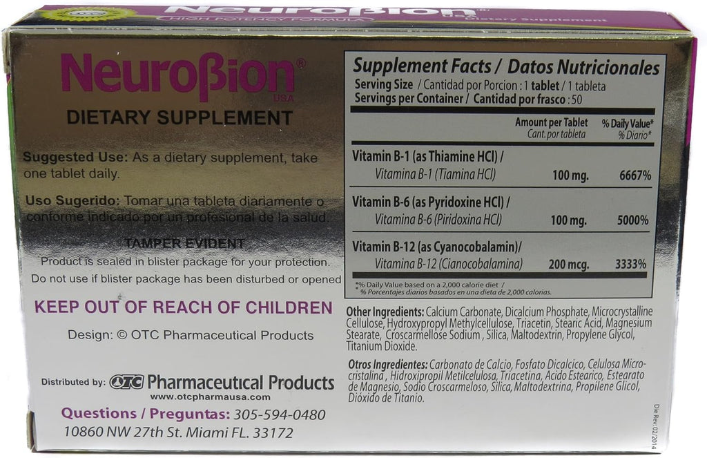 Neurobion energy support supplements