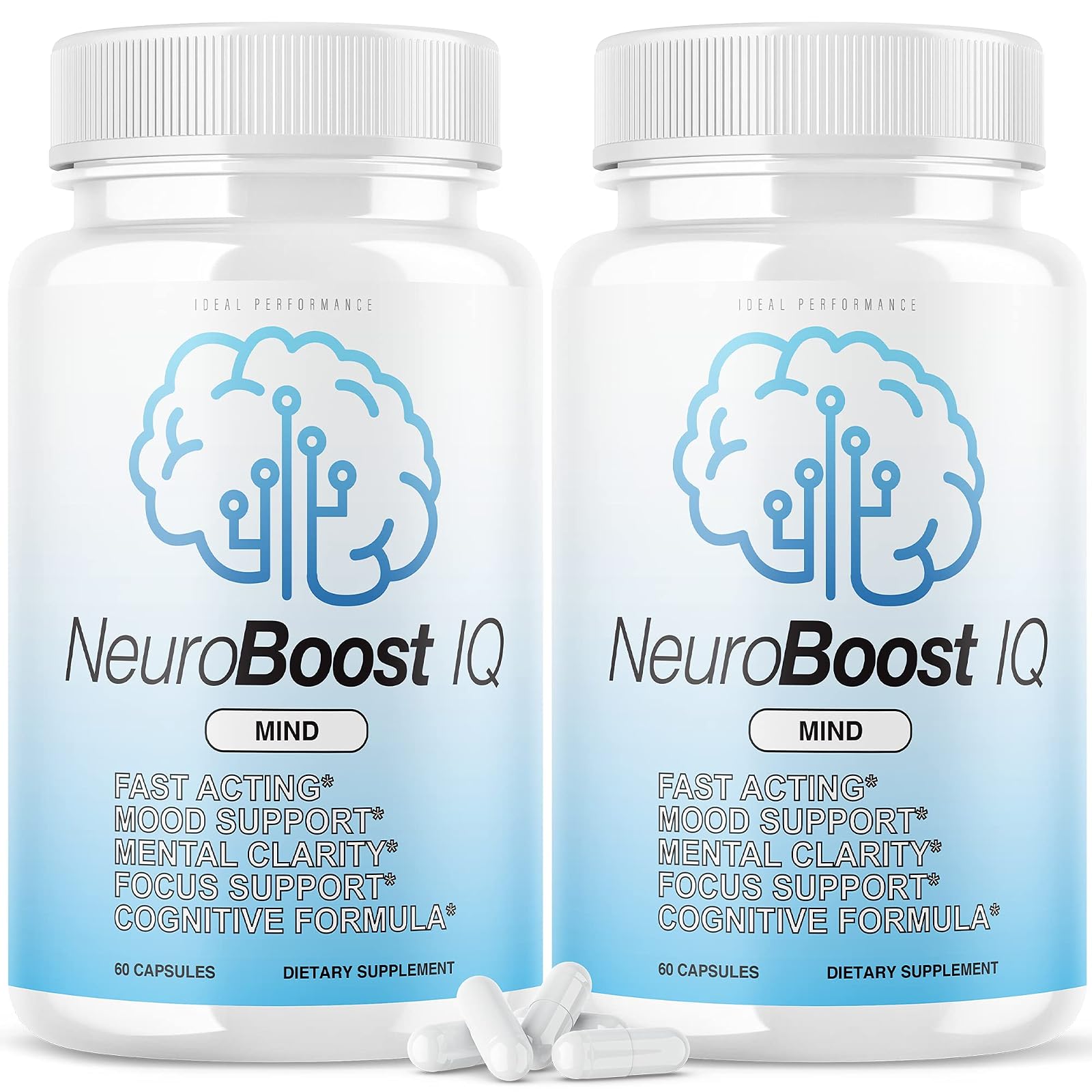NeuroBoost IQ brain supplement capsules