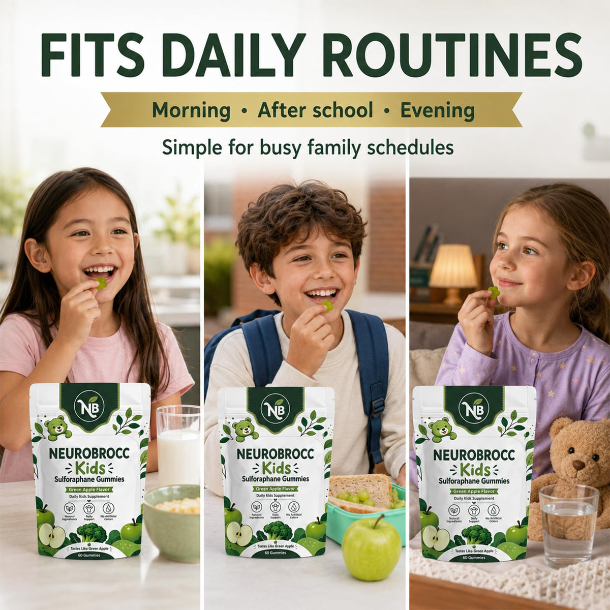 NEUROBROCC kids vitamins for daily wellness