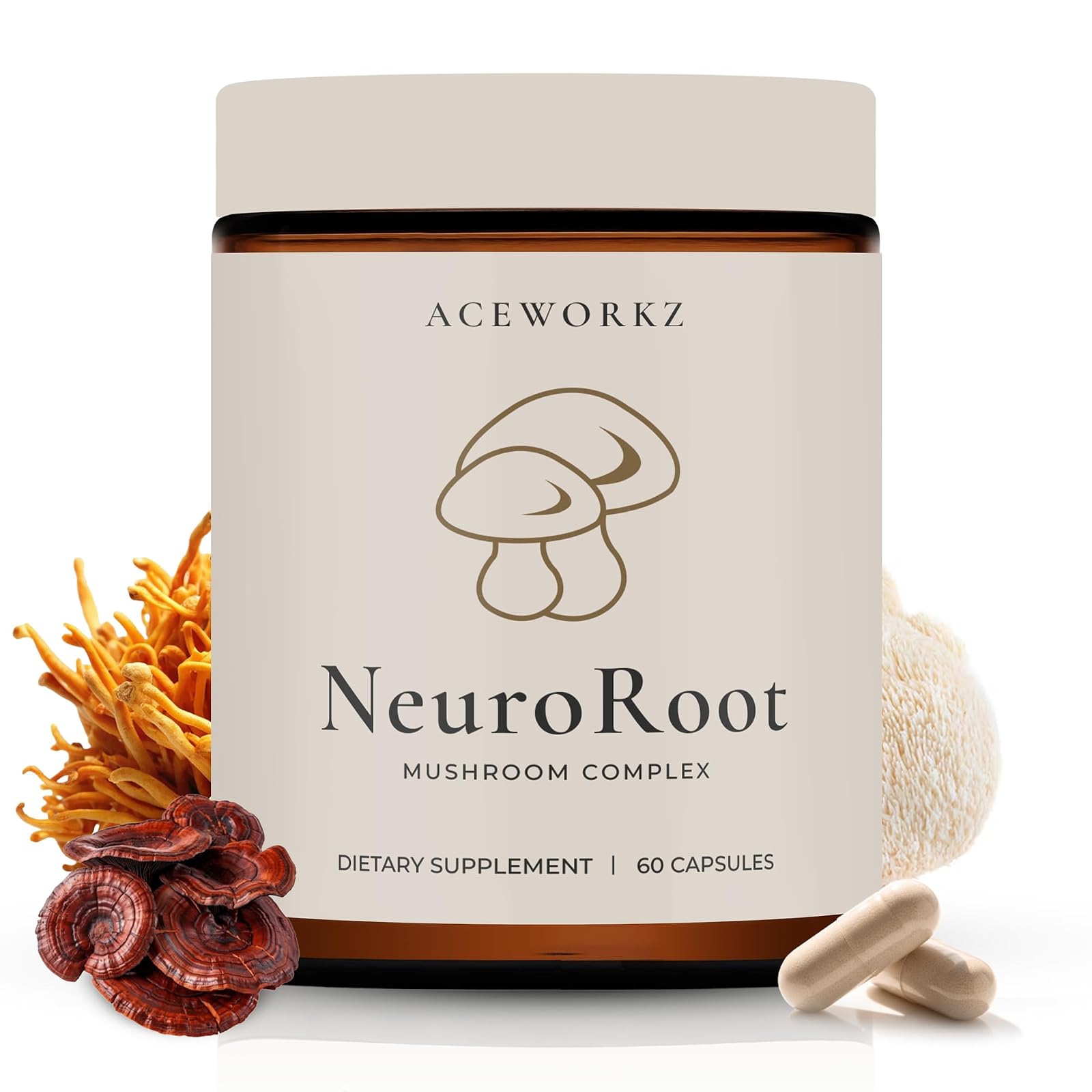 NeuroRoot mushroom blends for immunity