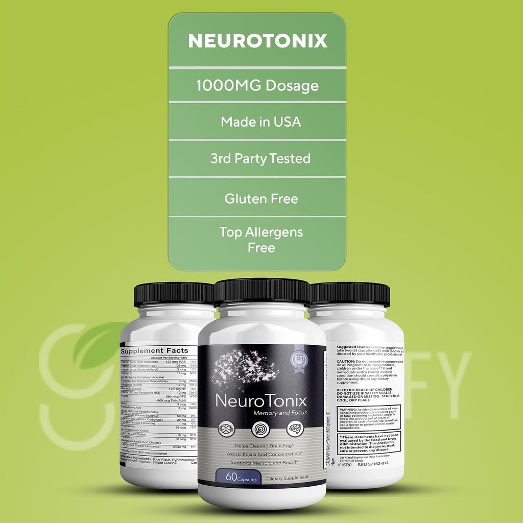 NeuroTonix vitamins for optimal focus