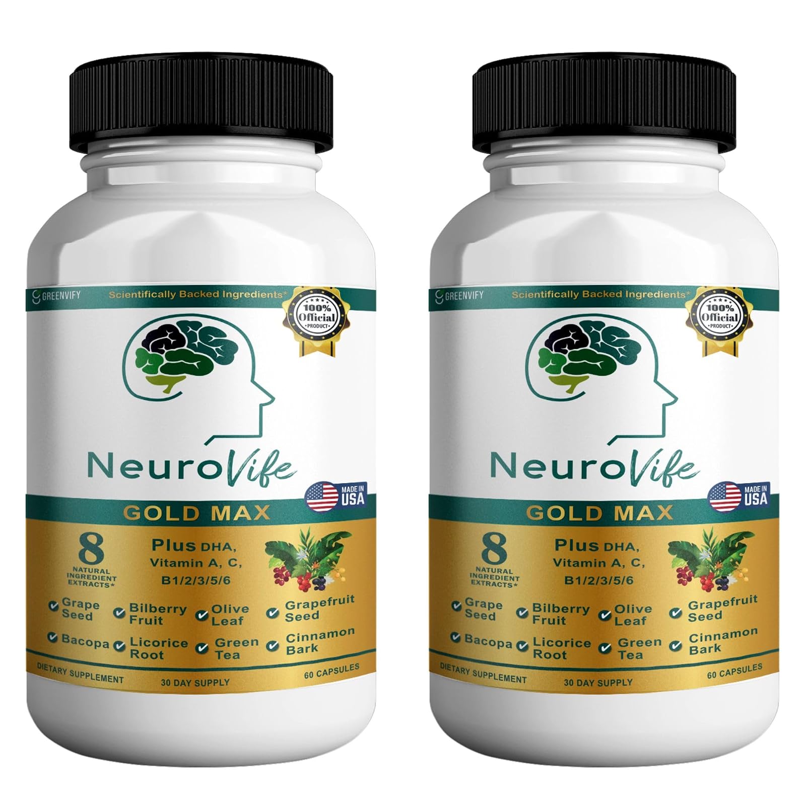 NeuroVife Gold Max brain support capsules