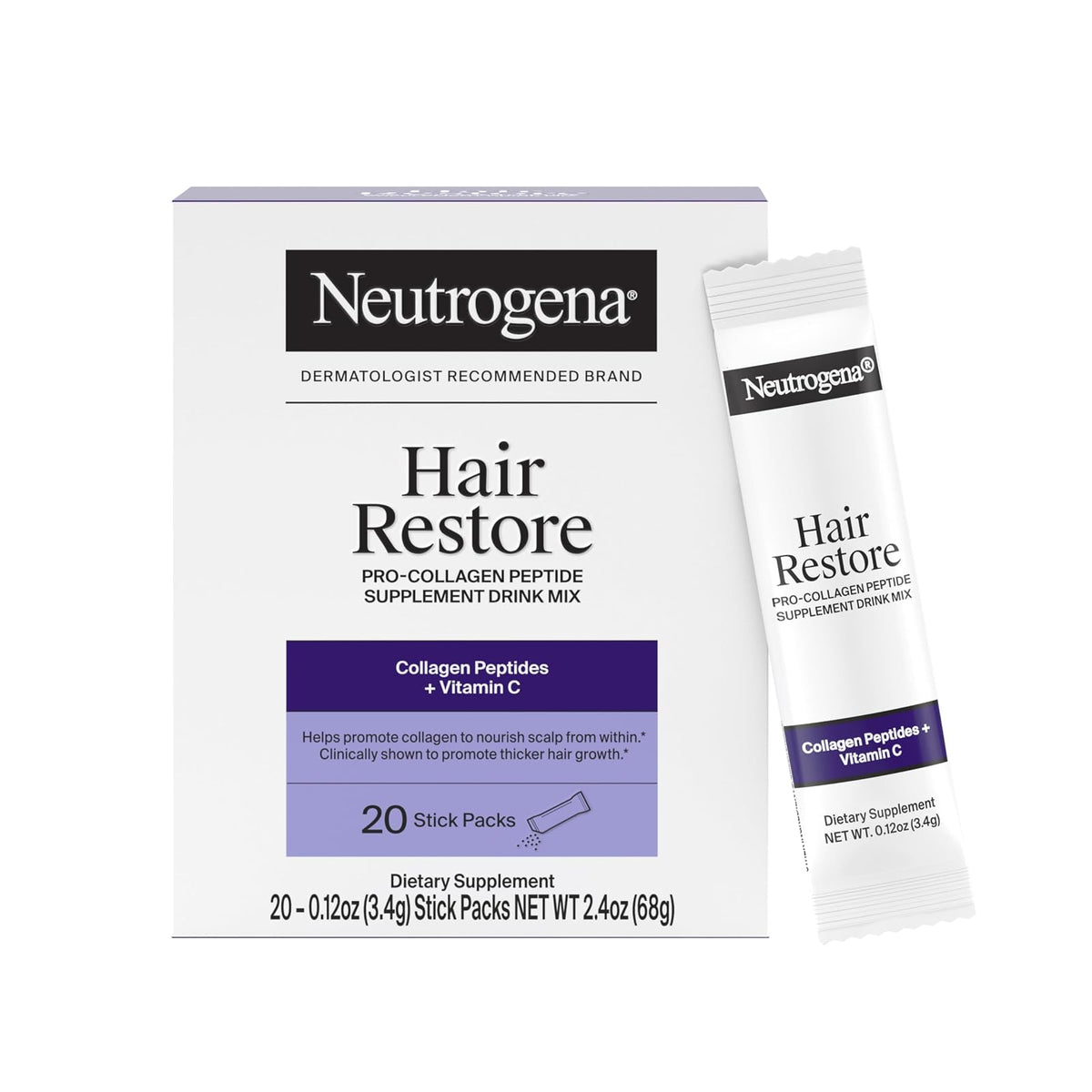 Neutrogena collagen peptide supplement packs