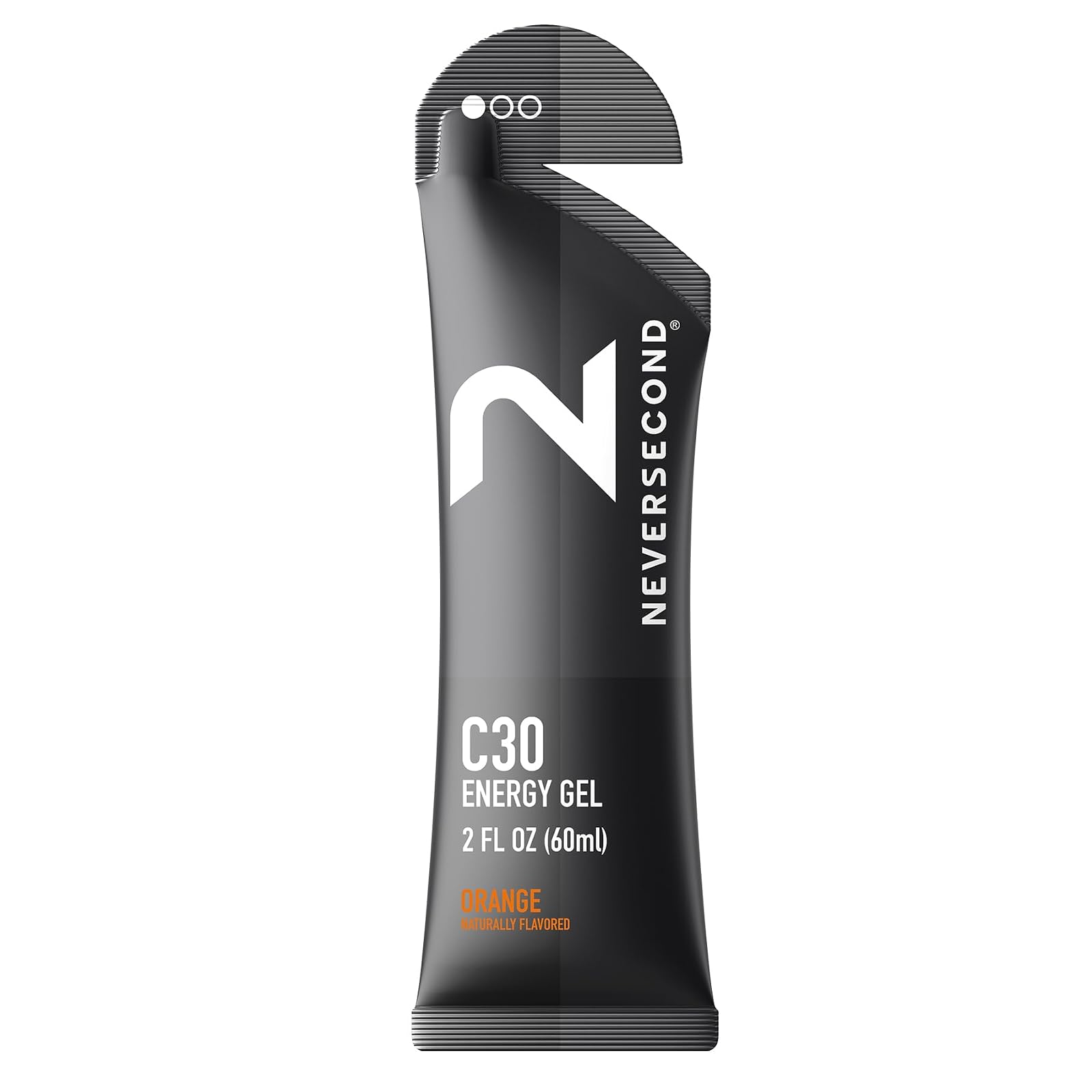 Neversecond C30 energy gel orange flavour