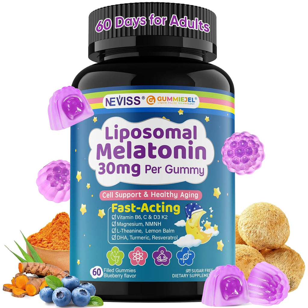 NEVISS liposomal melatonin gummies for sleep