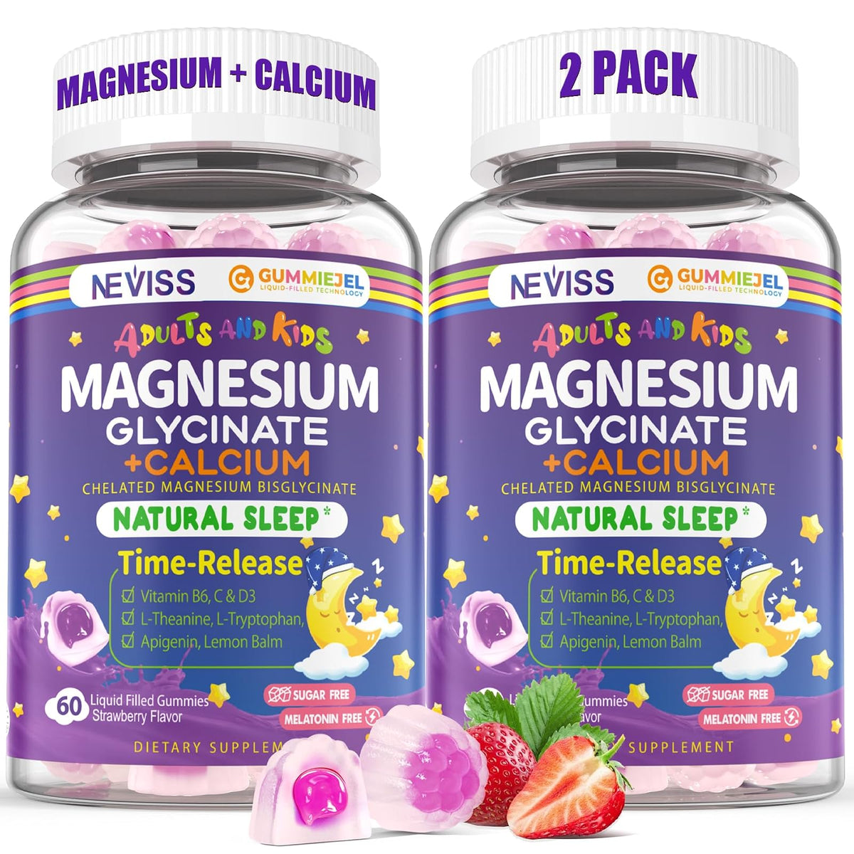 Neviss magnesium glycinate gummies for relaxation
