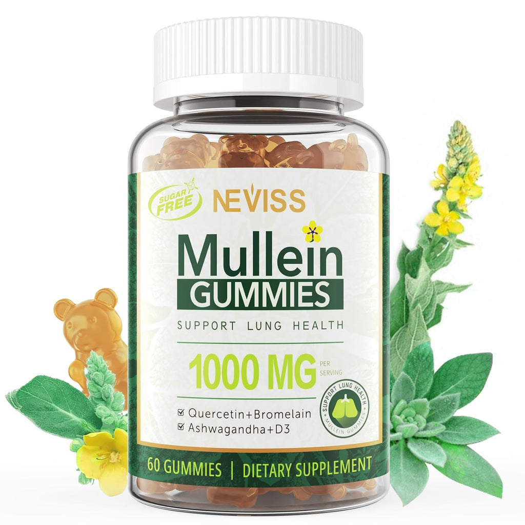 NEVISS Mullein Gummies for respiratory health