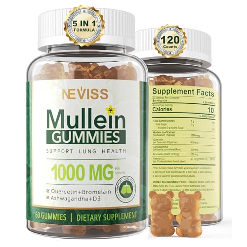 NEVISS Mullein Gummies for respiratory health