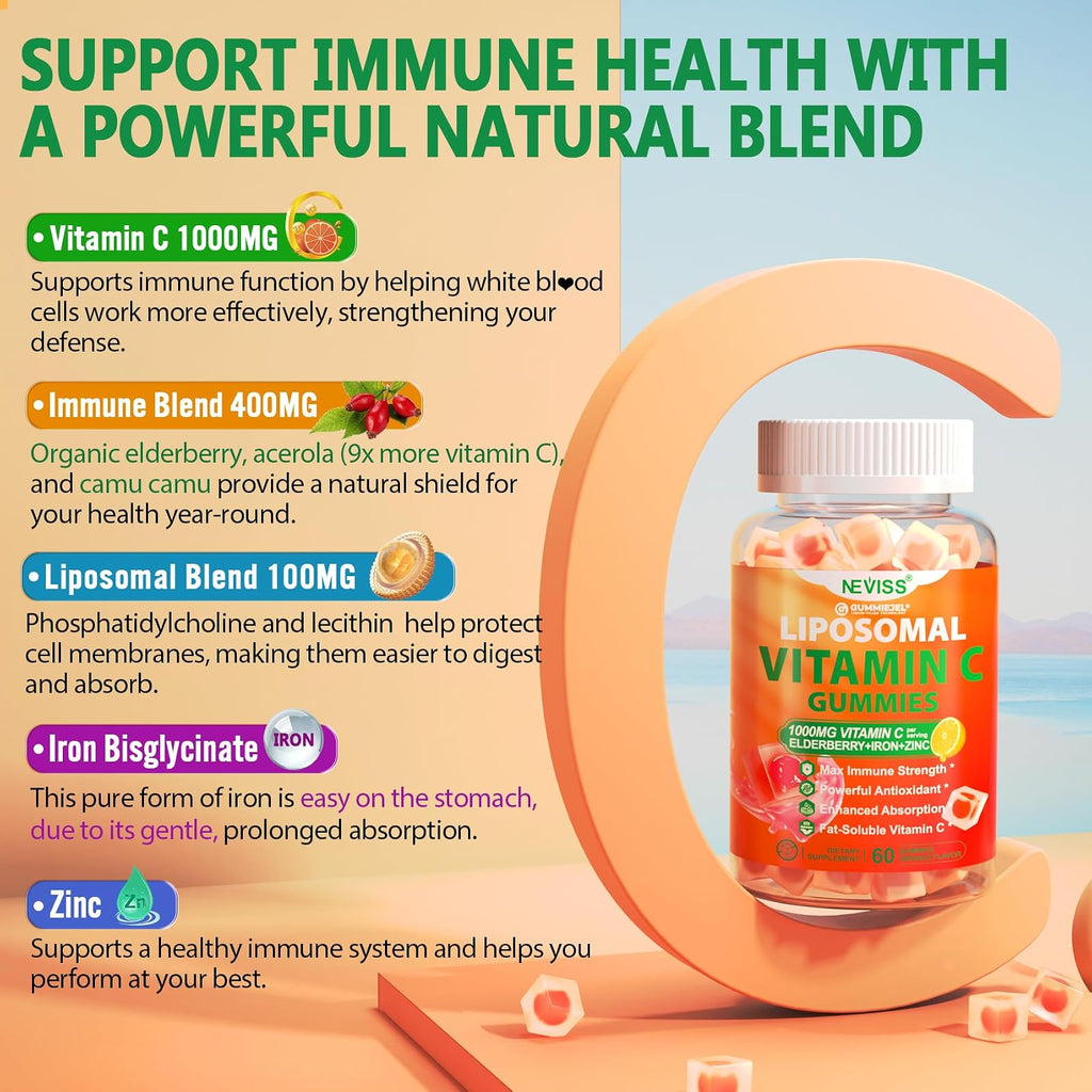 NEVISS vitamin c gummies for energy