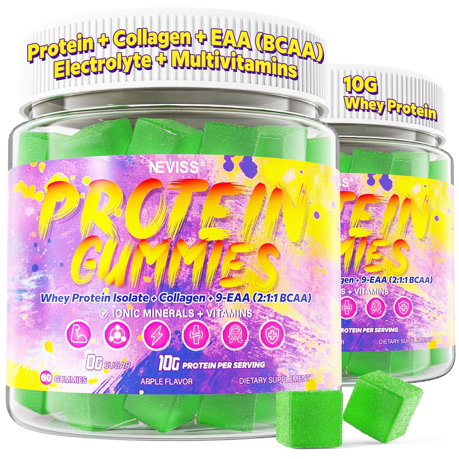 NEVISS whey protein gummies for energy