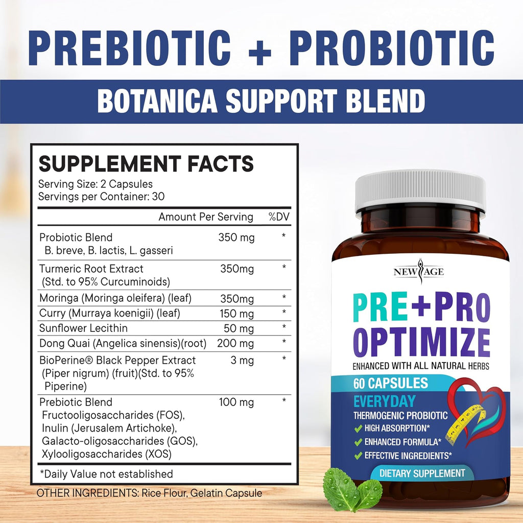 NEW AGE 180 capsules for gut balance