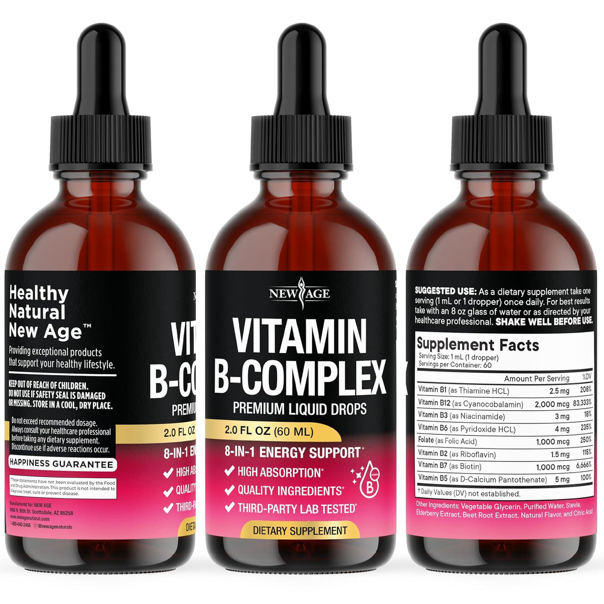 NEW AGE B-Complex drops for overall health