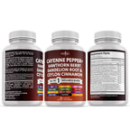 NEW AGE cayenne pepper 120 capsules energy boost