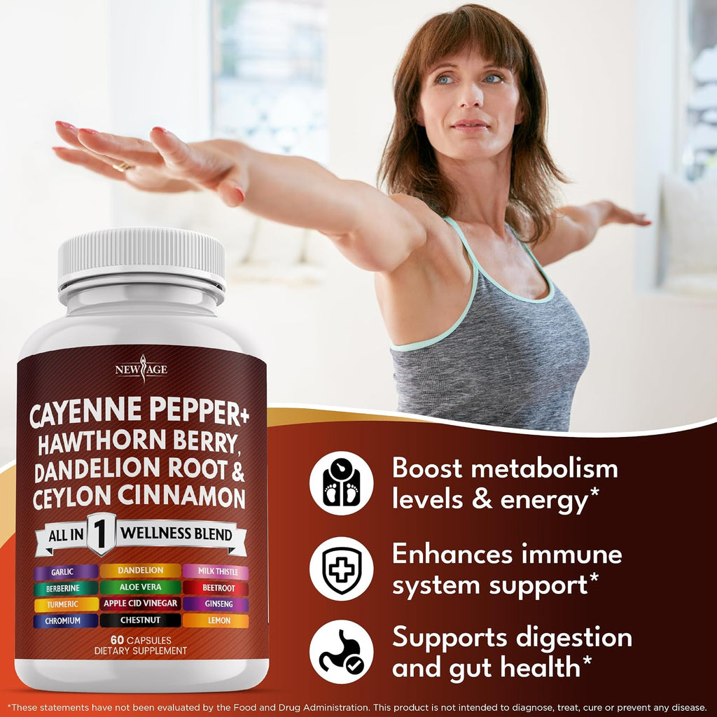 NEW AGE cayenne pepper natural weight support