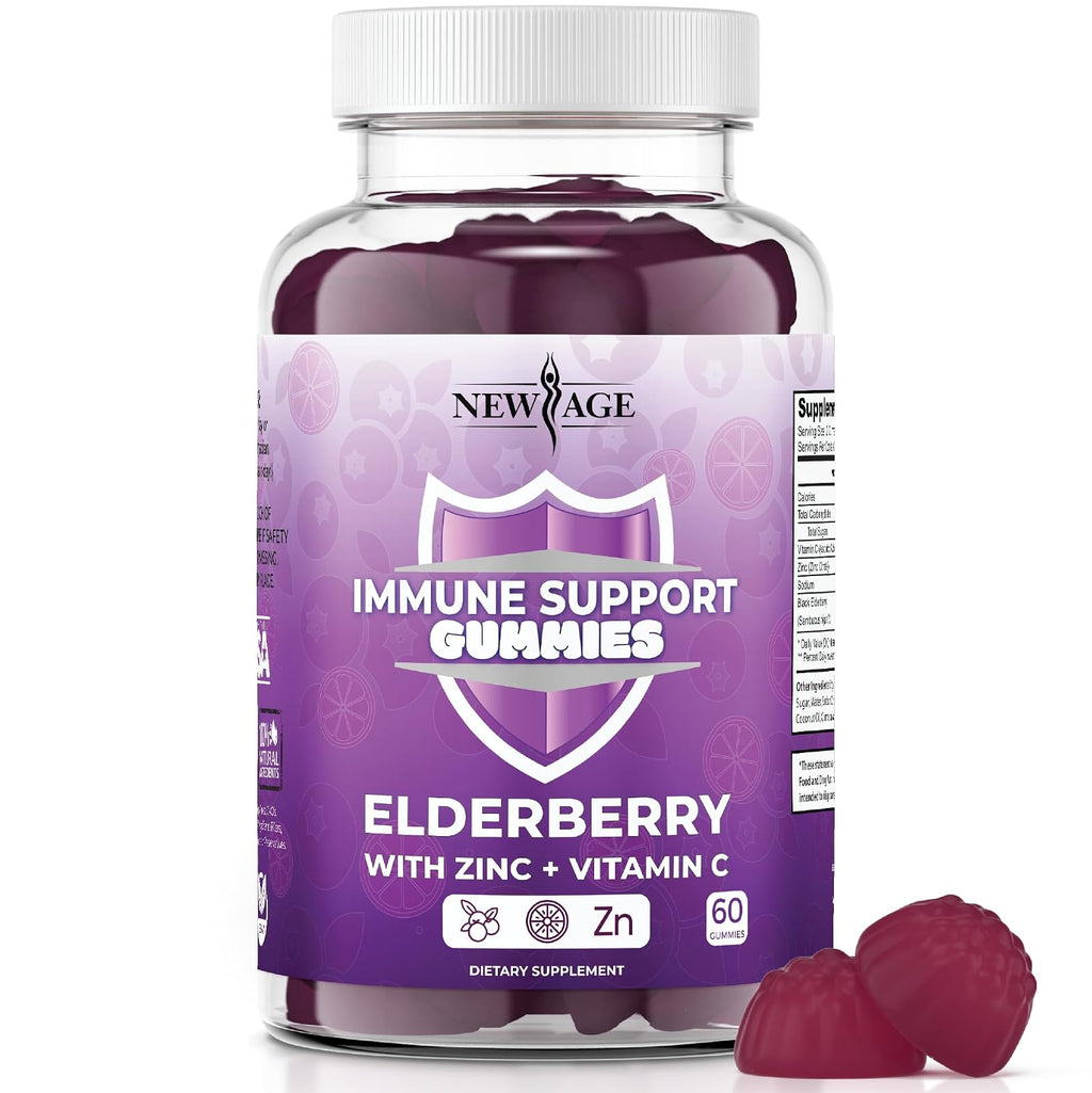 NEW AGE elderberry gummies for immunity