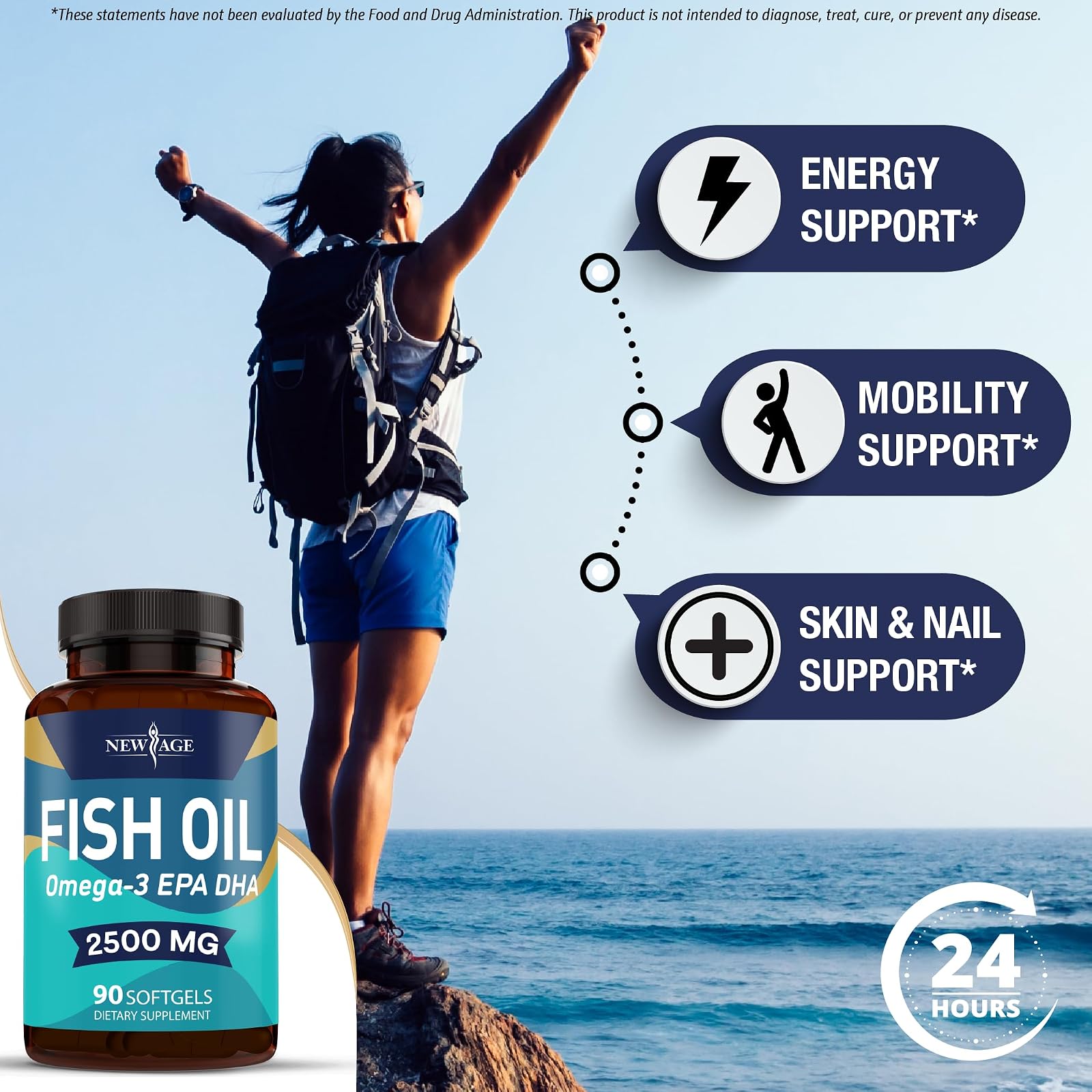 NEW AGE fish oil softgels