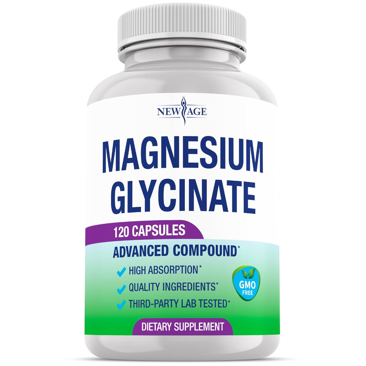 NEW AGE Magnesium Glycinate vegan capsules