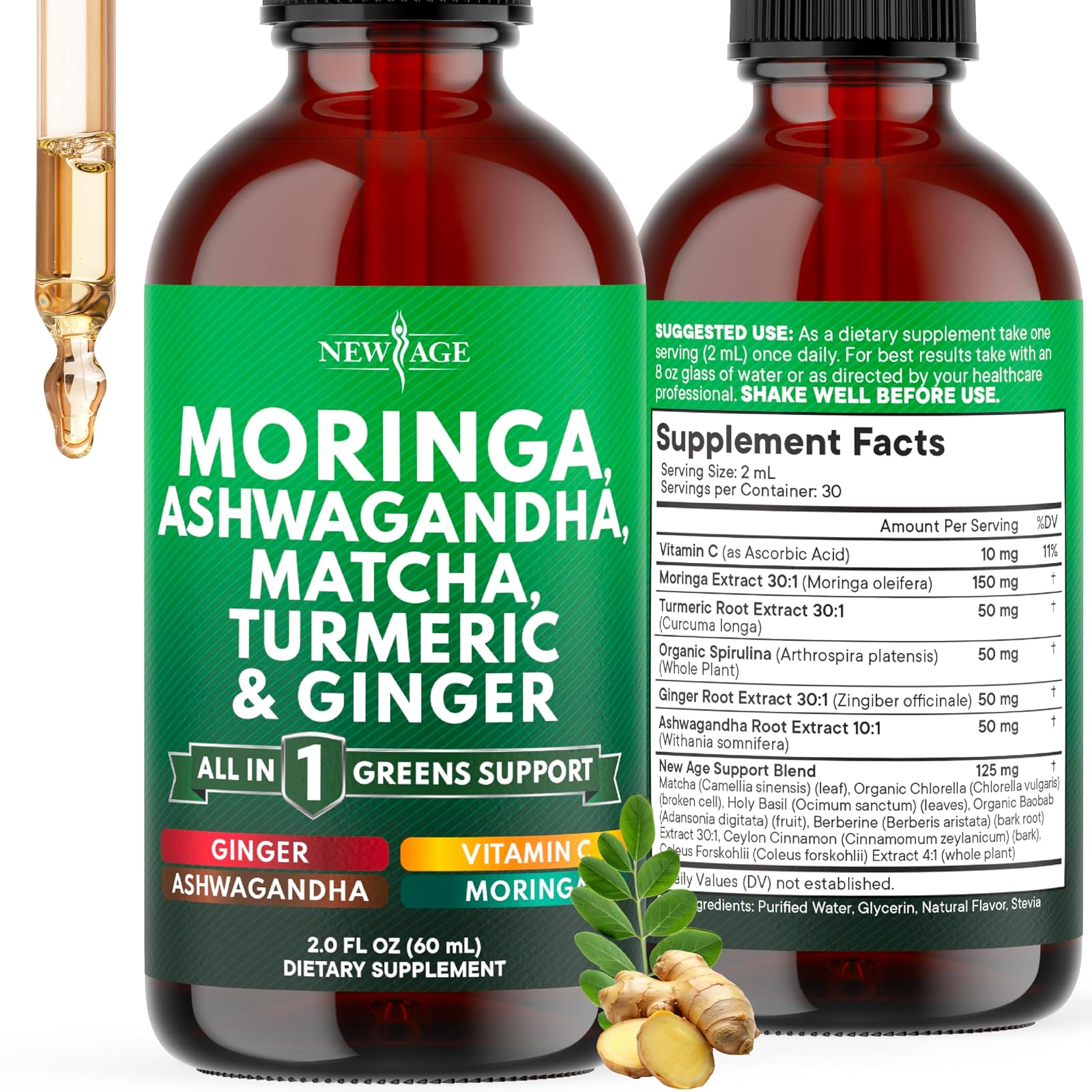 NEW AGE Moringa supplement drops