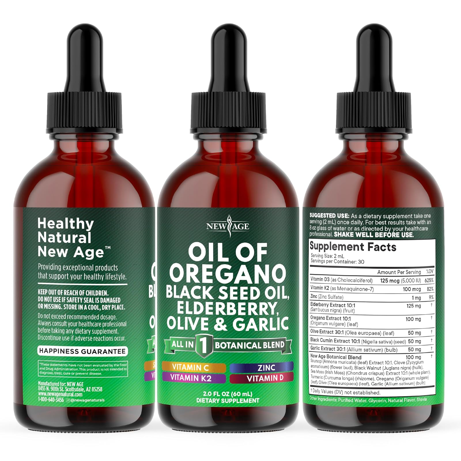 NEW AGE oil of oregano for antioxidant benefits