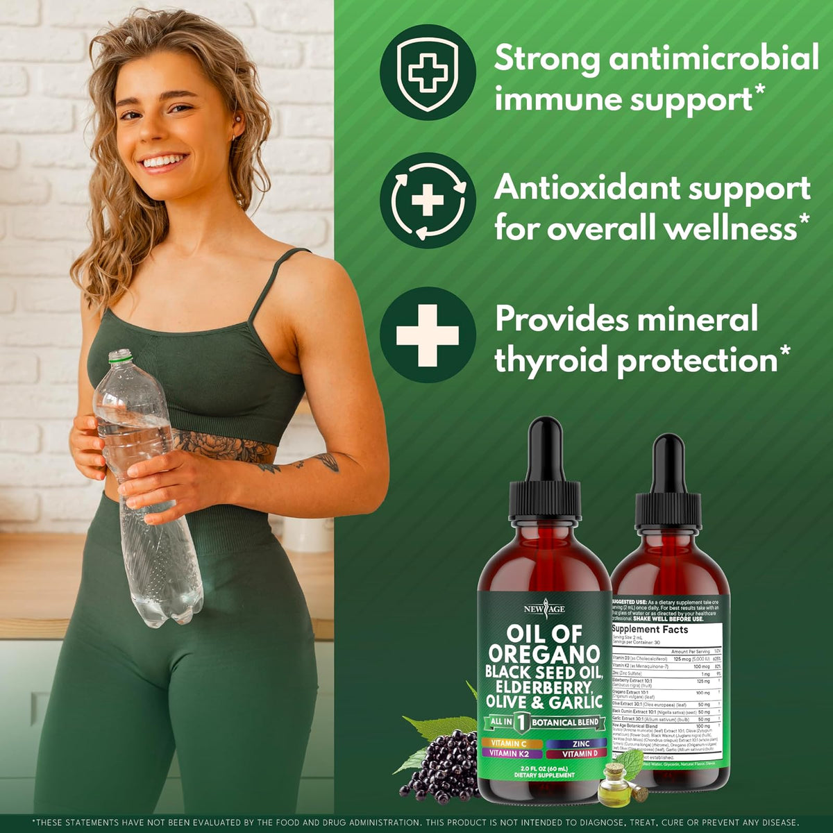 NEW AGE oil of oregano for respiratory support