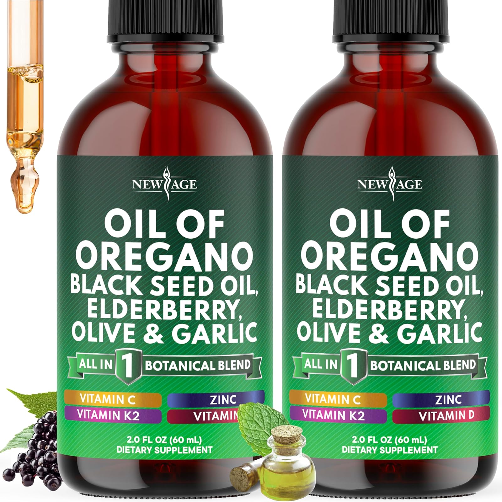 NEW AGE oregano oil drops for immunity