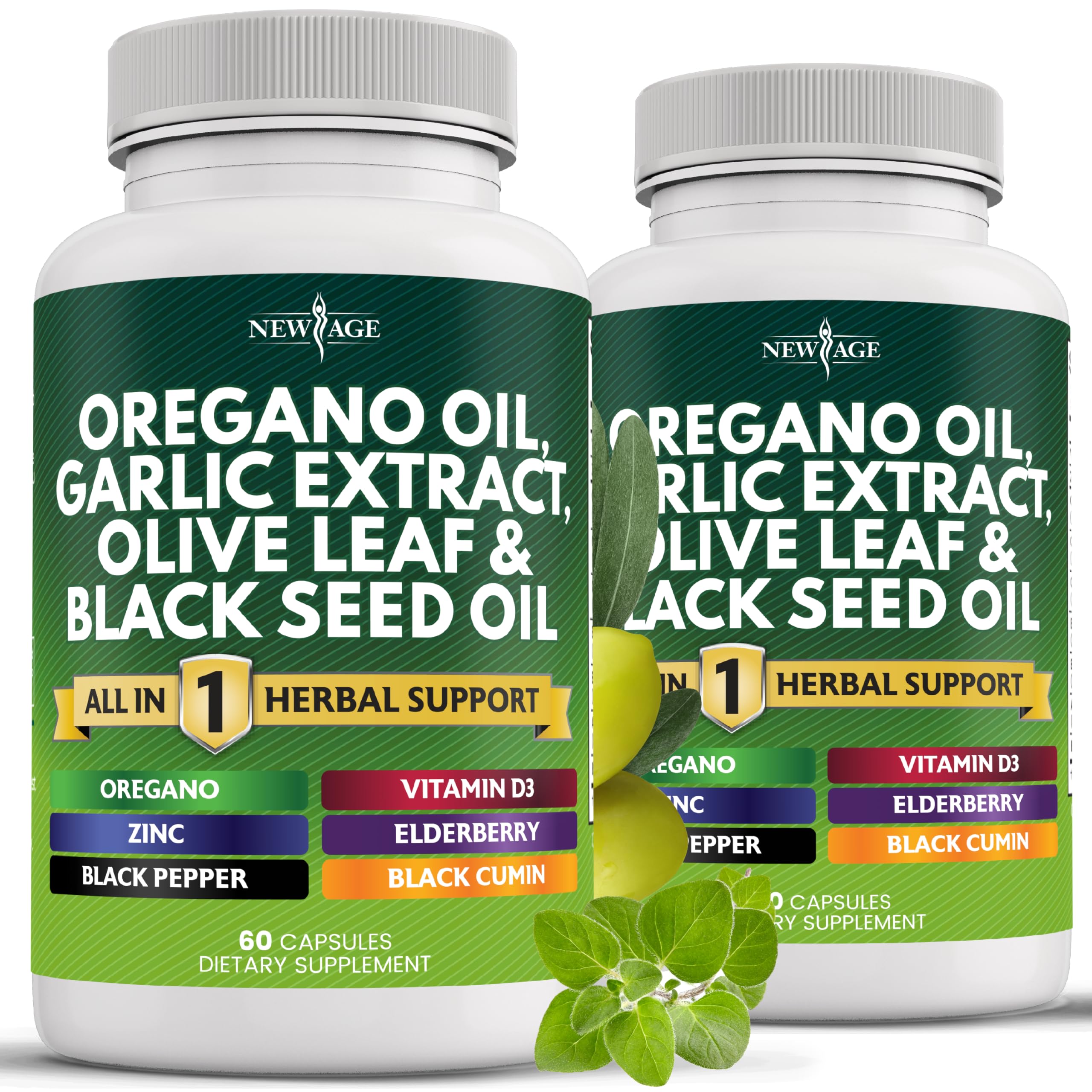 NEW AGE oregano oil herbal supplement