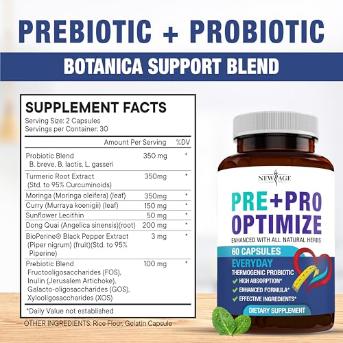 NEW AGE probiotics for gut balance