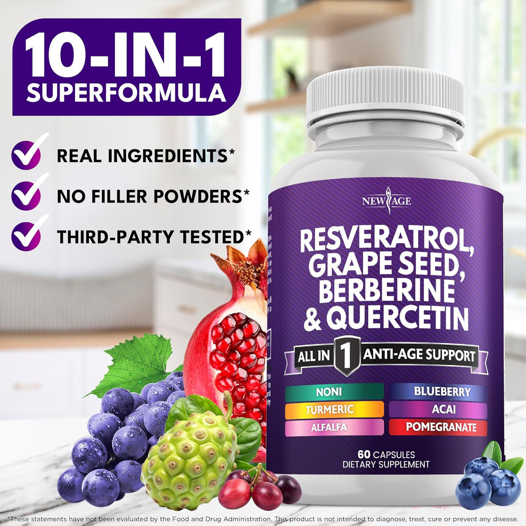 NEW AGE Resveratrol benefits for wellness