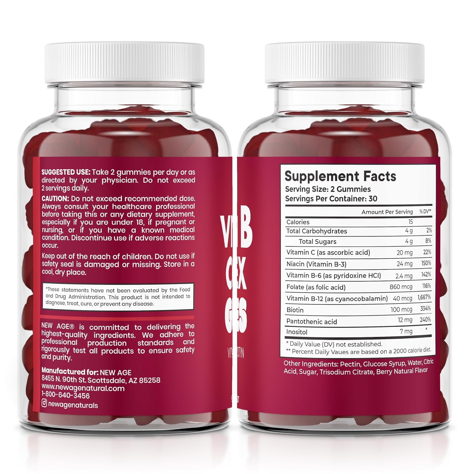 NEW AGE vitamin b complex for adults