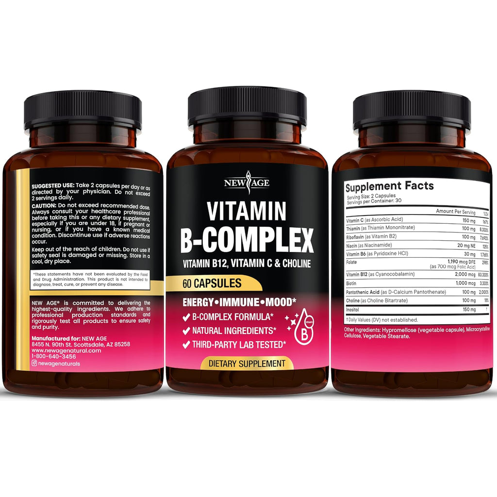 NEW AGE vitamin b complex for overall wellness