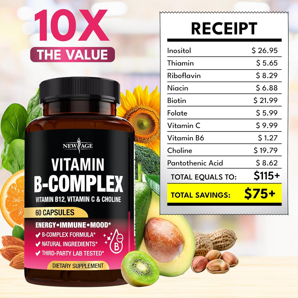 NEW AGE vitamin b complex with essential nutrients