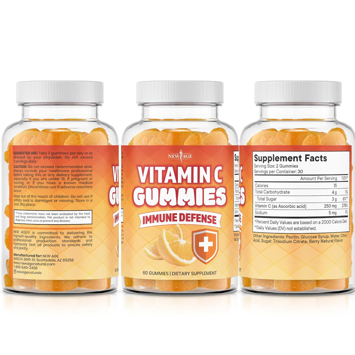 NEW AGE vitamin C gummies for energy boost