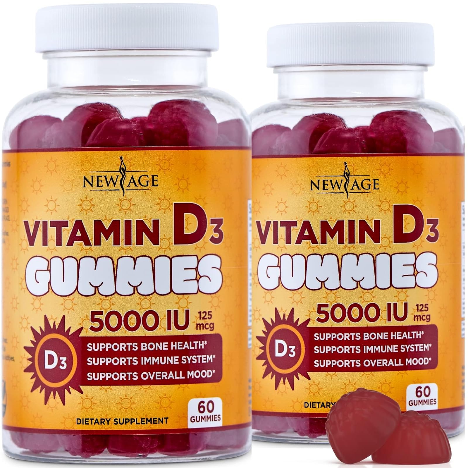 NEW AGE vitamin D3 gummies for immunity