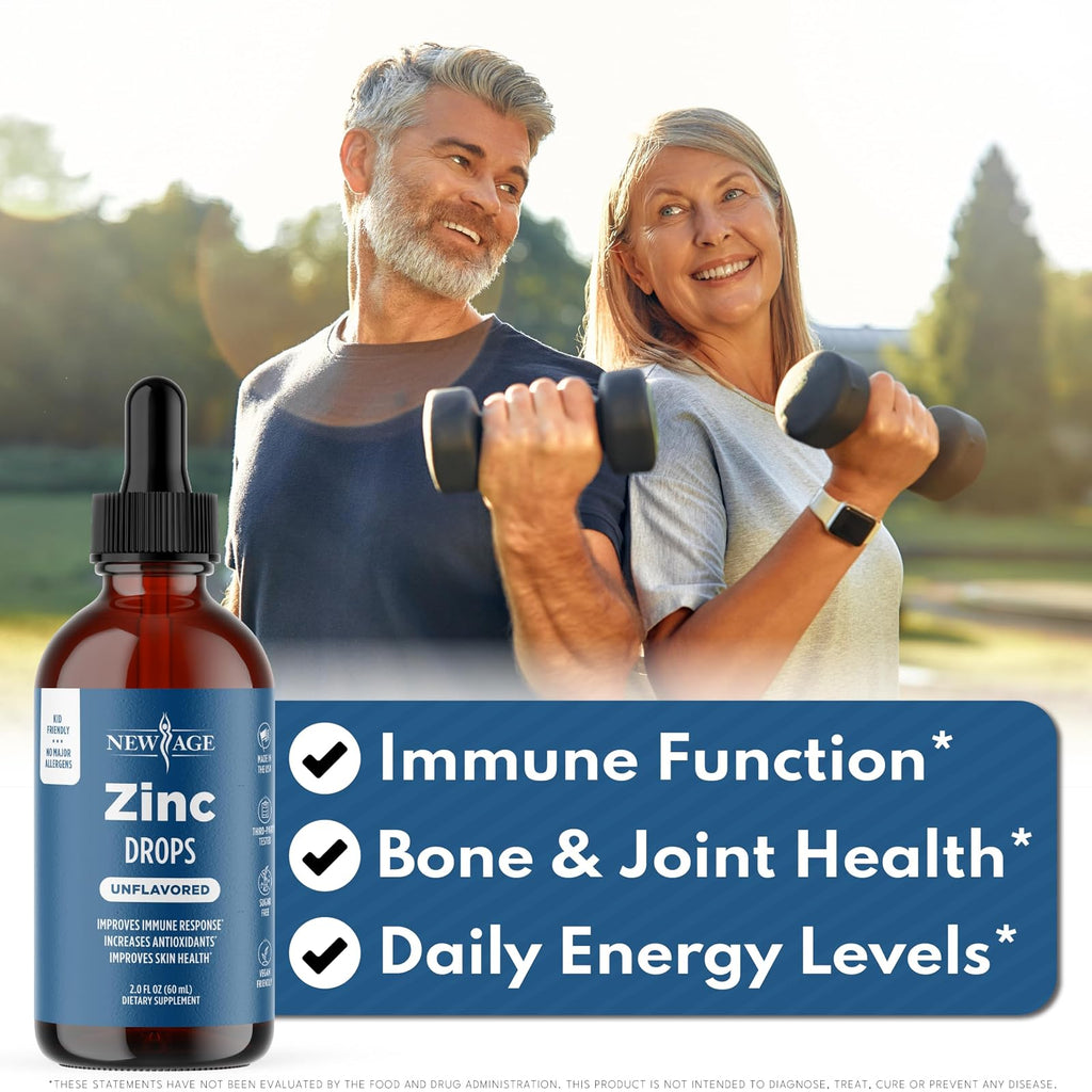 New Age zinc drops for immune support