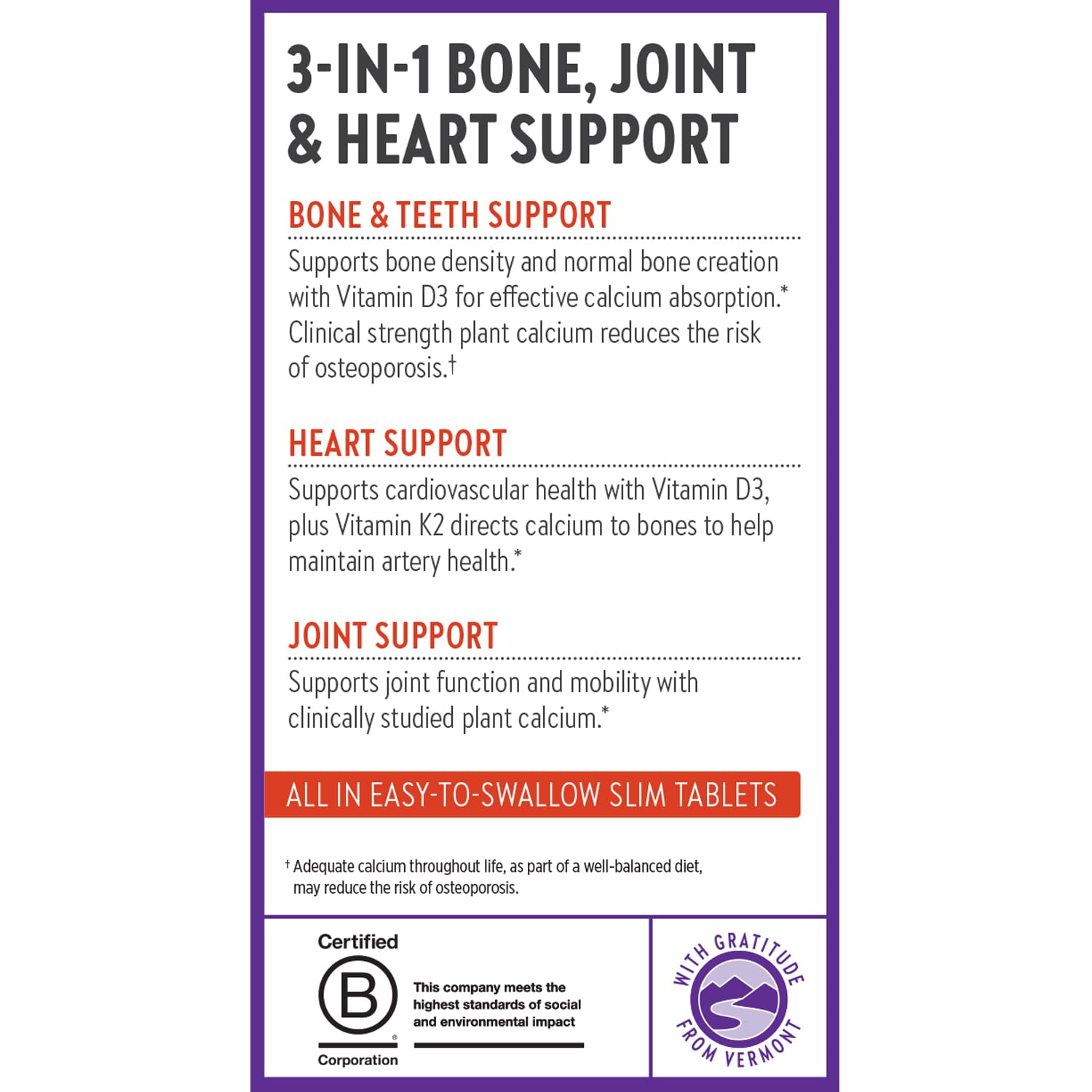 New Chapter bone health support for adults