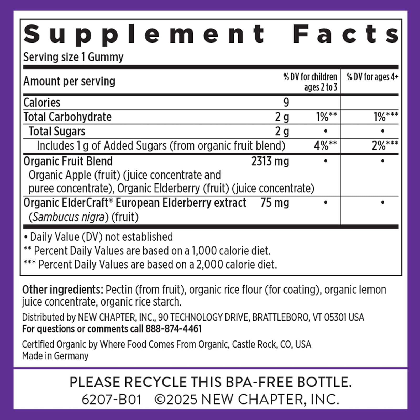 New Chapter elderberry gummies for seasonal support