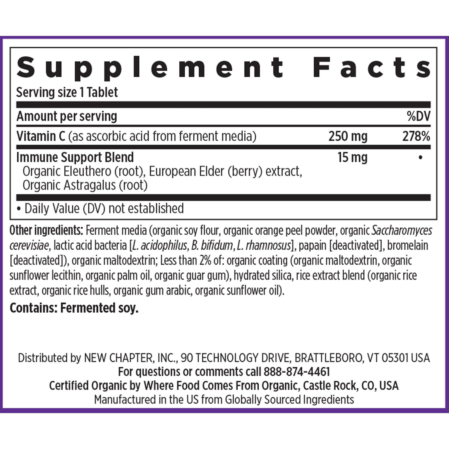 New Chapter immune support vitamins
